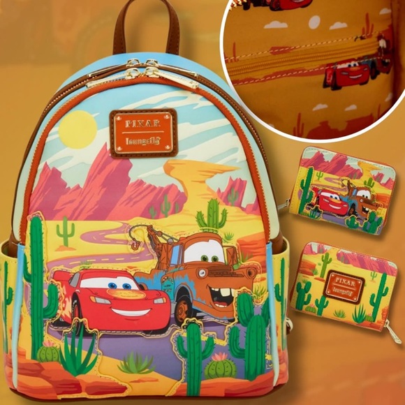Loungefly | Bags | Loungefly Disney Pixar Cars Lightning Mcqueen And ...